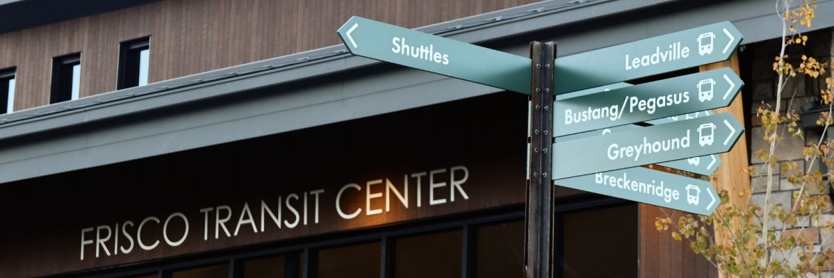 Transit Center Signage in the Rocky Mountains | ImageFirst