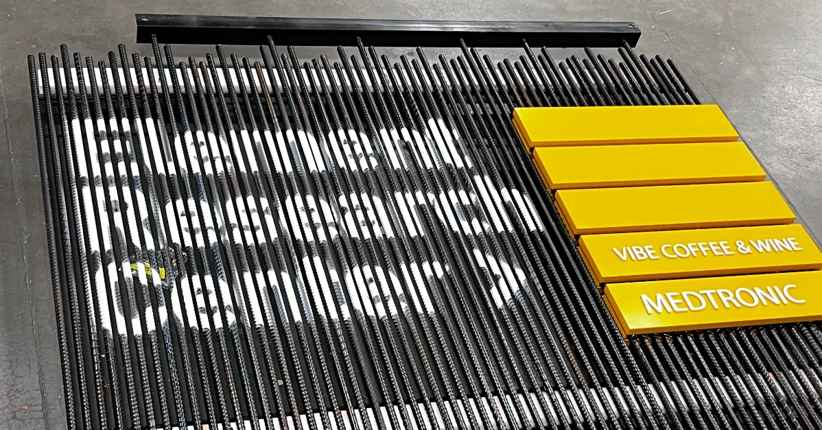 Steel Rebar: A Unique Design Element for Signage | ImageFirst